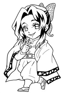 11 Shinobu Kocho Coloring Pages: Free Printable by Japanese Creators